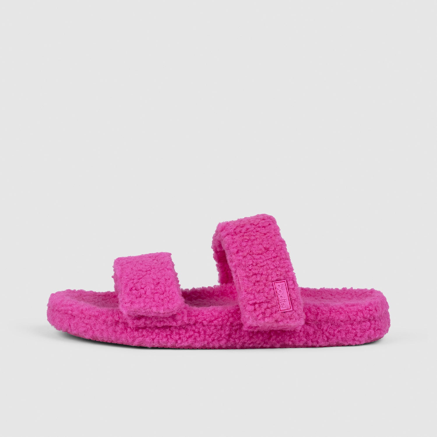 Pink Two Strap Sherpa Slide – The Oodie UK