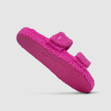 Pink Two Strap Sherpa Slide – The Oodie UK