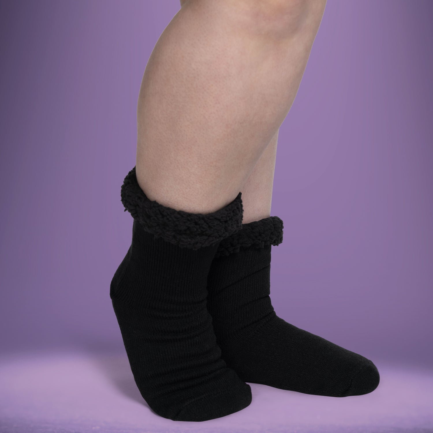 All Black Sherpa Socks – The Oodie UK