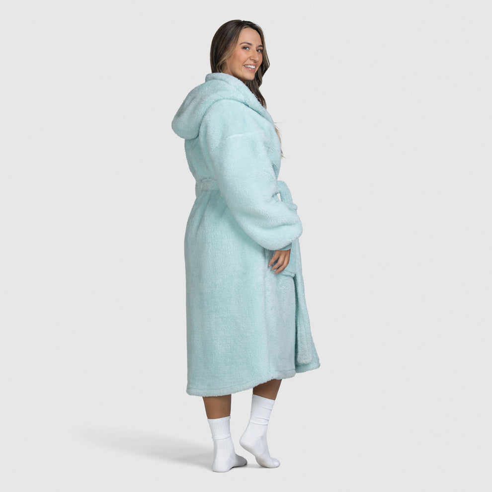 Blue Fluffy Dressing Gown – The Oodie UK
