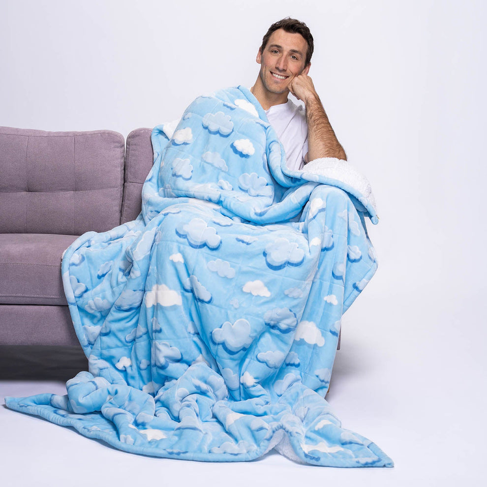 Fluffy Cloud Sherpa Blanket – The Oodie UK