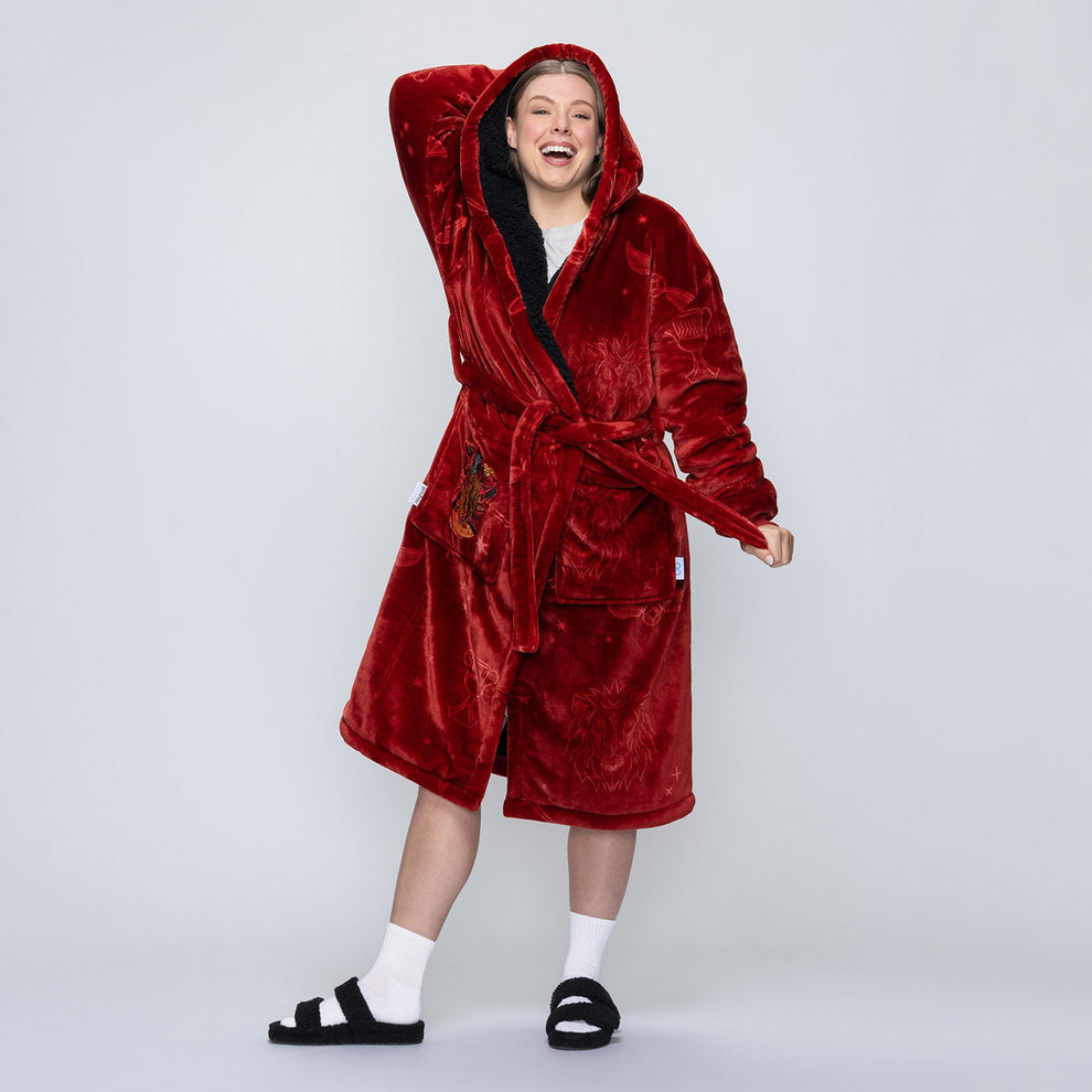 Harry Potter Gryffindor Sherpa Dressing Gown Licensed – The Oodie UK
