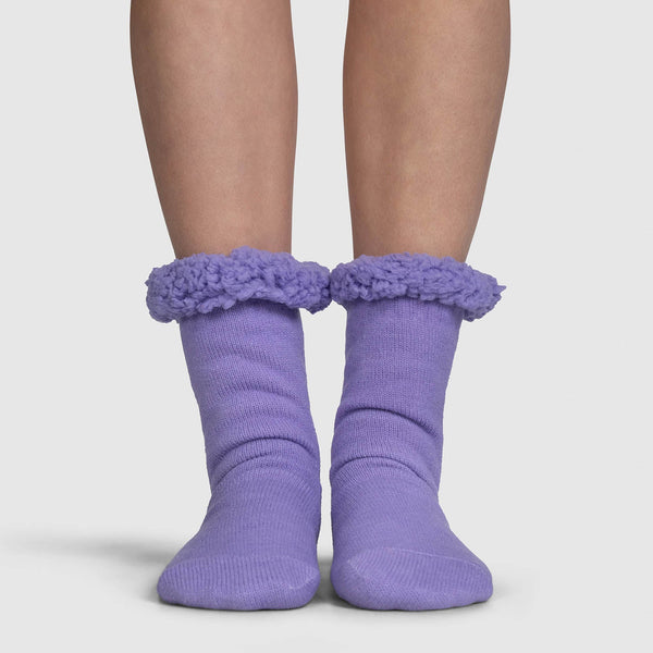 Lilac Sherpa Socks – The Oodie UK