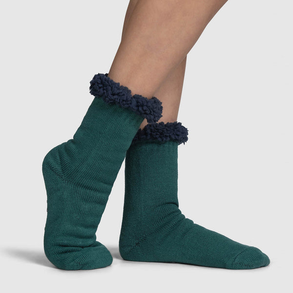Moss Green Sherpa Socks – The Oodie UK