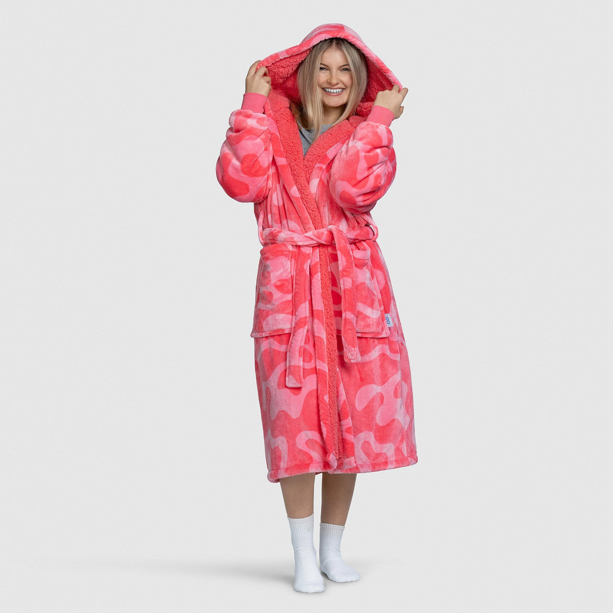 Pink Swirl Dressing Gown – The Oodie UK
