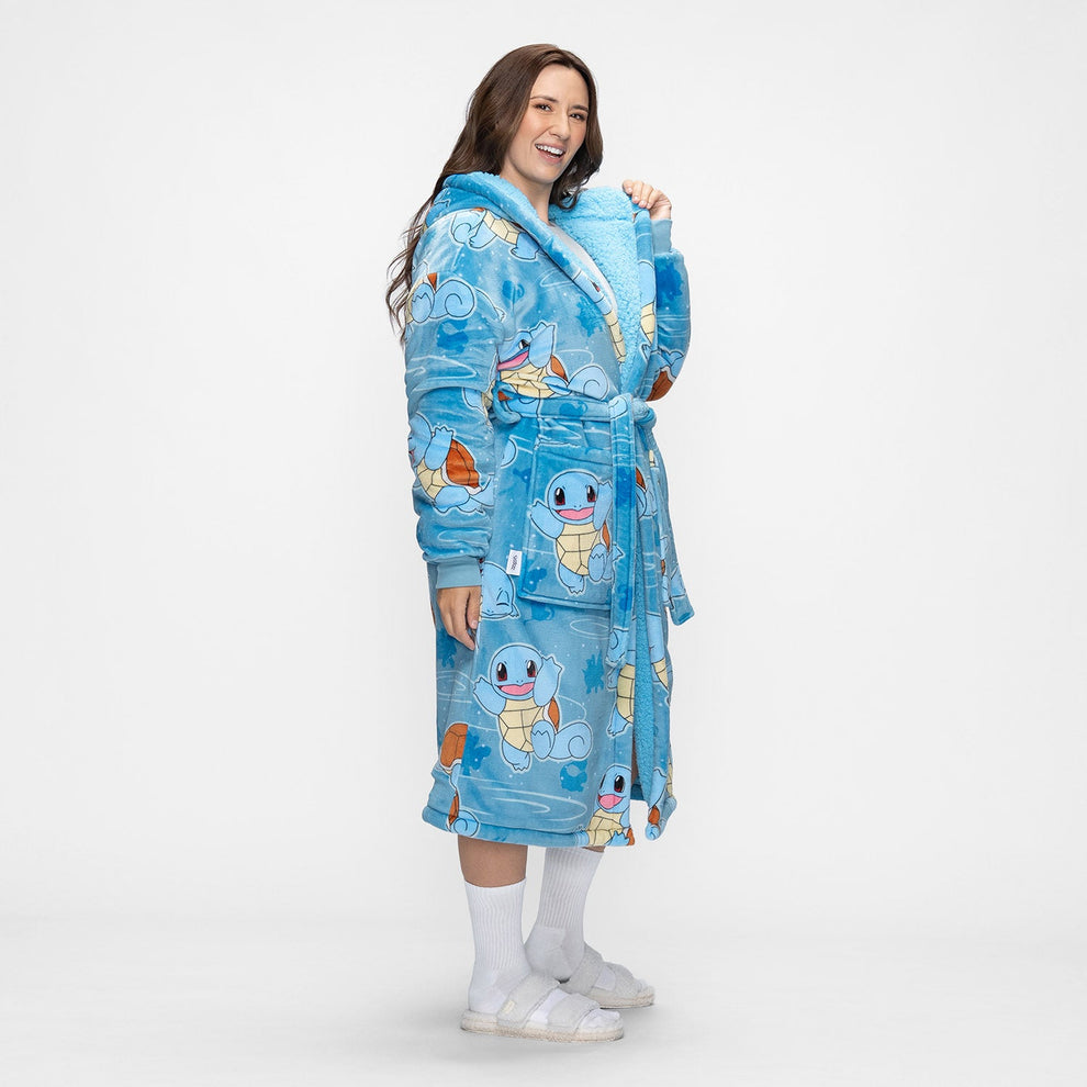 Pokémon Squirtle Sherpa Dressing Gown Licensed – The Oodie UK