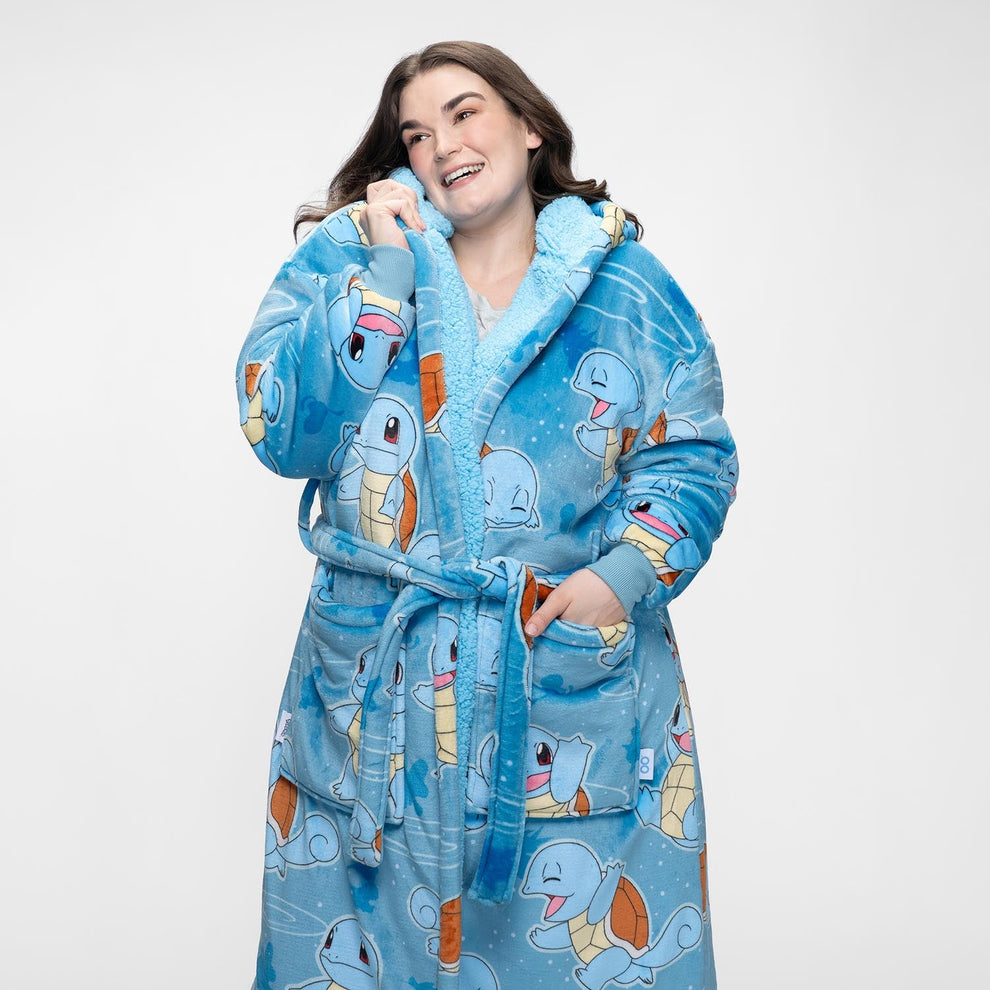 Pokémon Squirtle Sherpa Dressing Gown Licensed – The Oodie UK