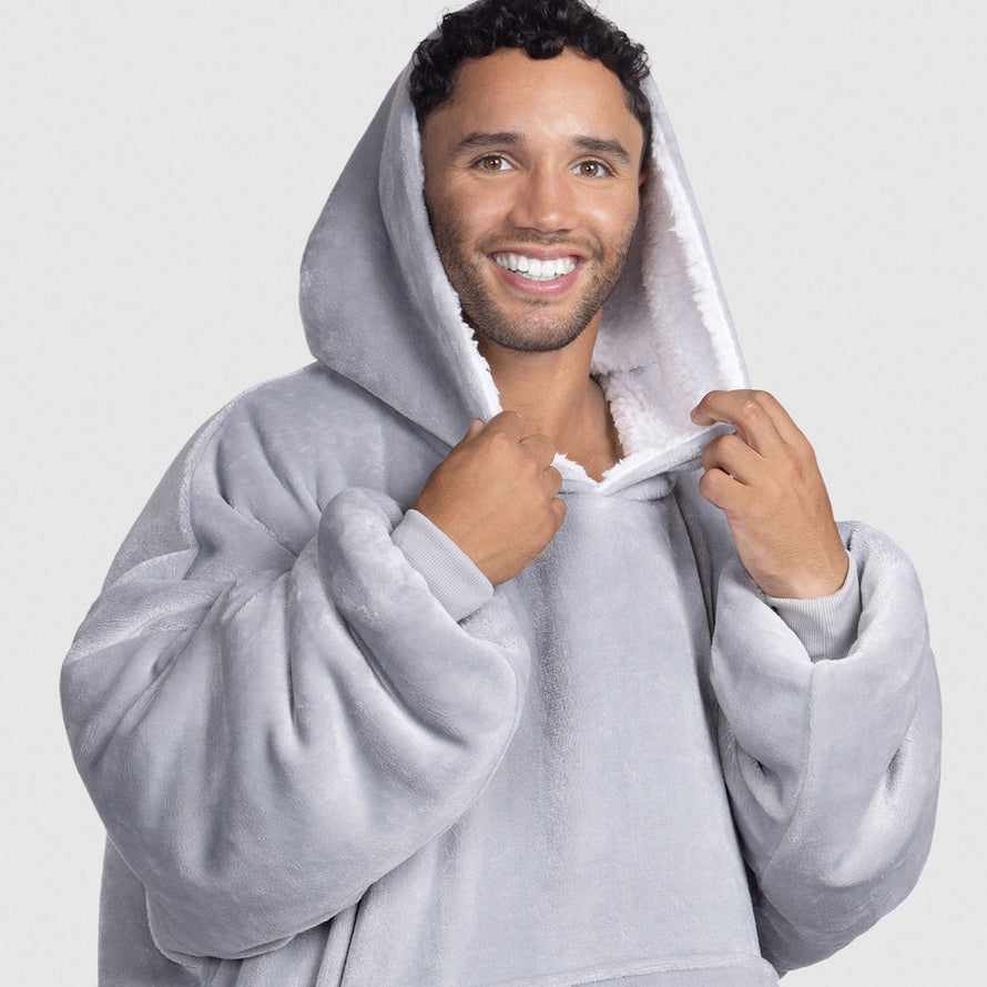 Light Grey Oodie | Wearable Hooded Blanket – The Oodie UK
