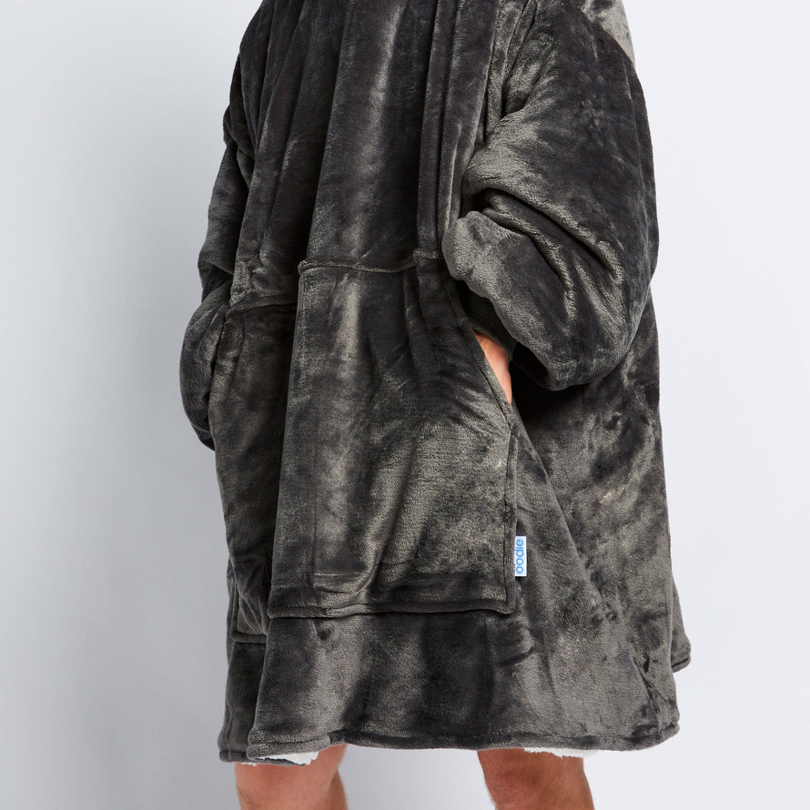 Grey Oodie | Wearable Hooded Blanket – The Oodie UK
