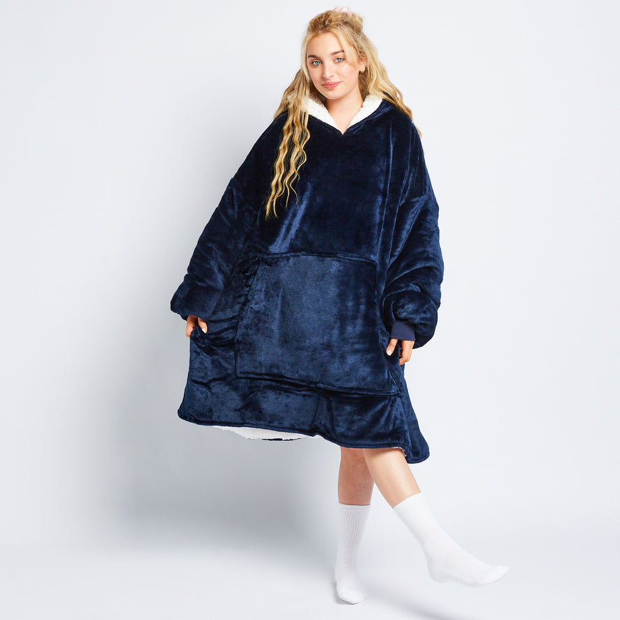 Navy Oodie | Wearable Hooded Blanket – The Oodie UK